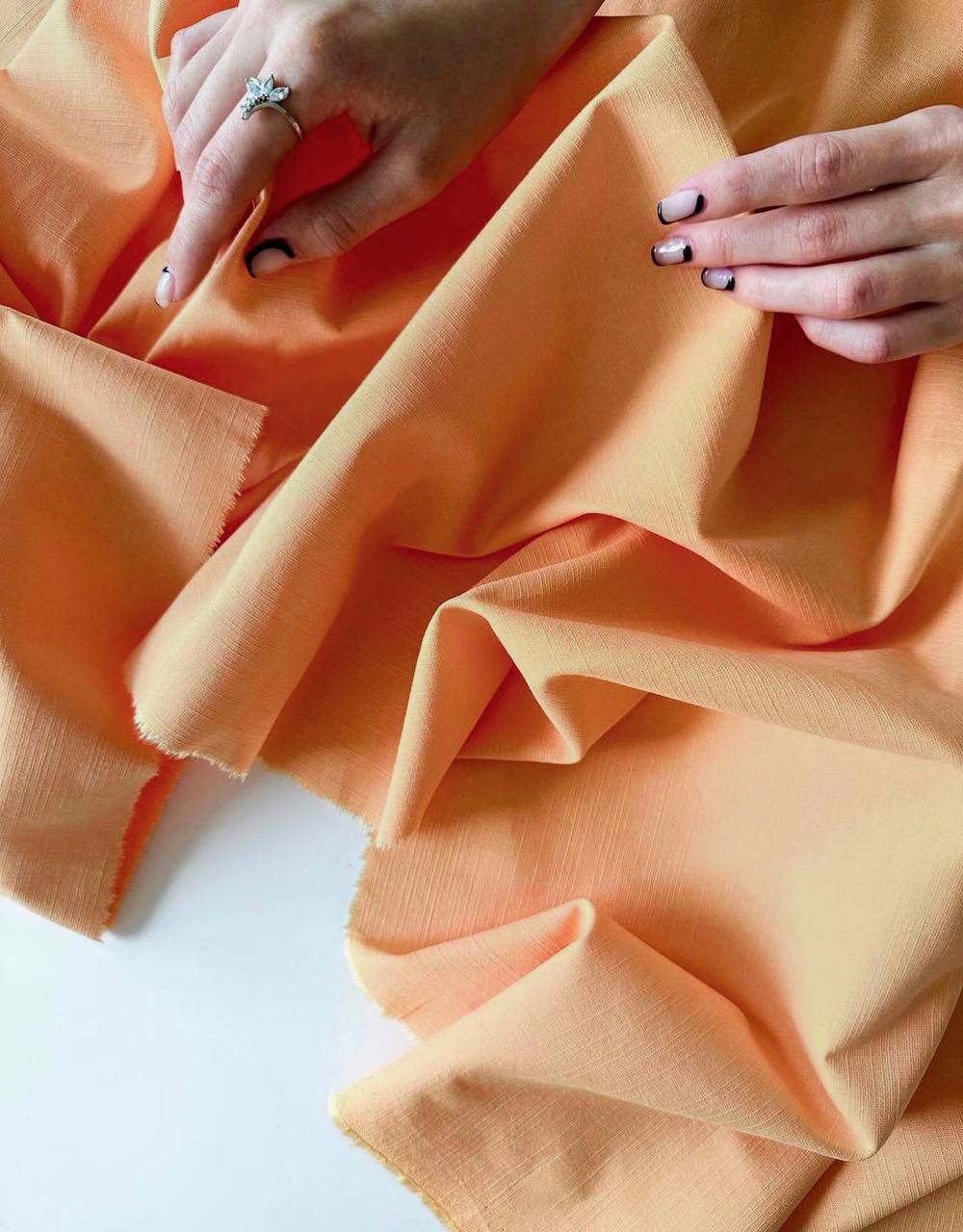 Купить Хлопок фактурный carrot с доставкой по всей России - IAF studio